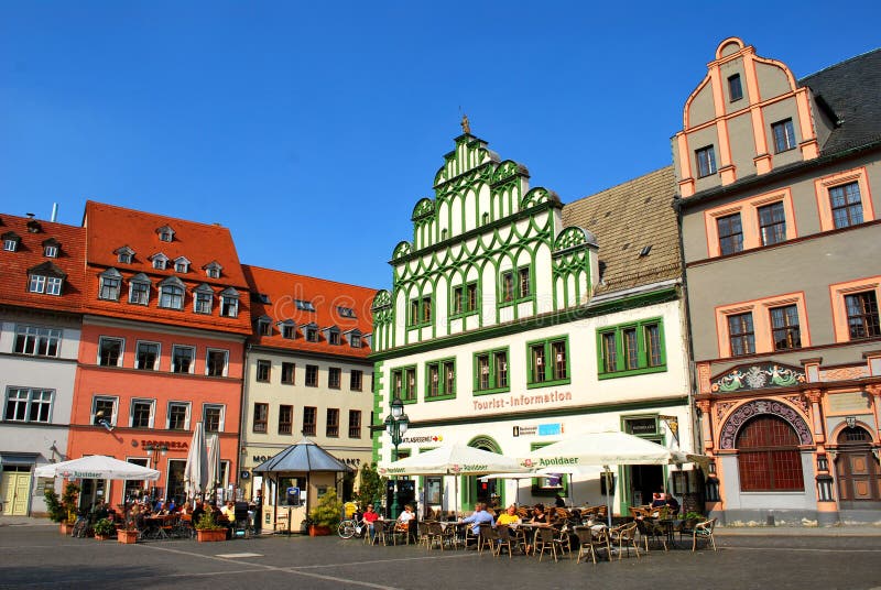 Weimar, Thuringia, Germany: the Market Square in the Historical Center ...