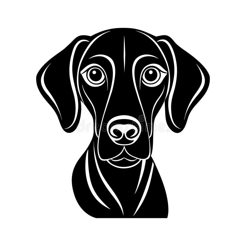 Weimaraner Graphic Vector EPS Stock Illustration - Illustration of ...