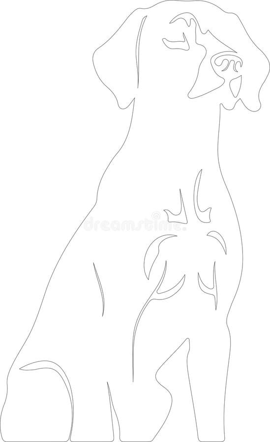 Silhouette Weimaraner Stock Illustrations – 276 Silhouette Weimaraner ...