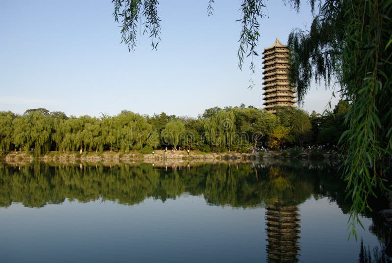 WeiMing Lake stock image. Image of culture, lake, travel - 6743227