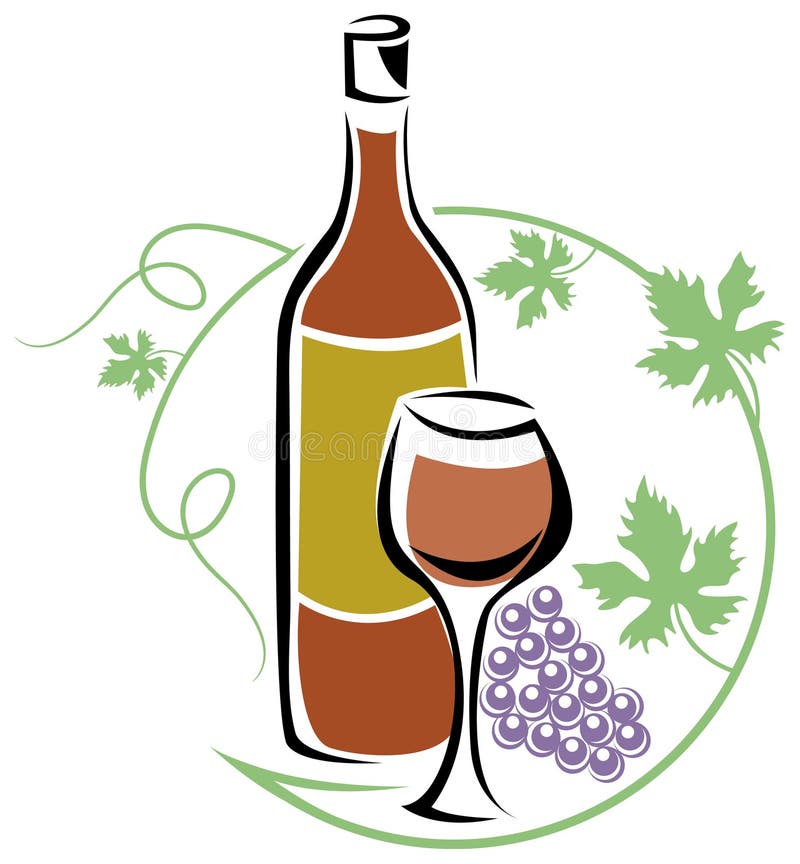 Wein-Logo vektor abbildung. Illustration von clips, firma - 47850148