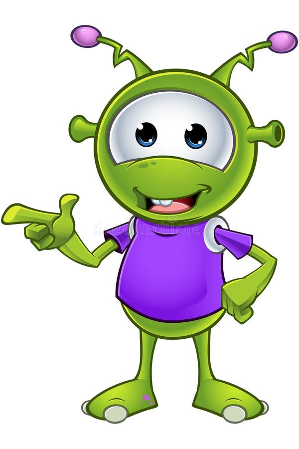 Kleine Groene Alien vector illustratie. Illustration of karakter - 48621698