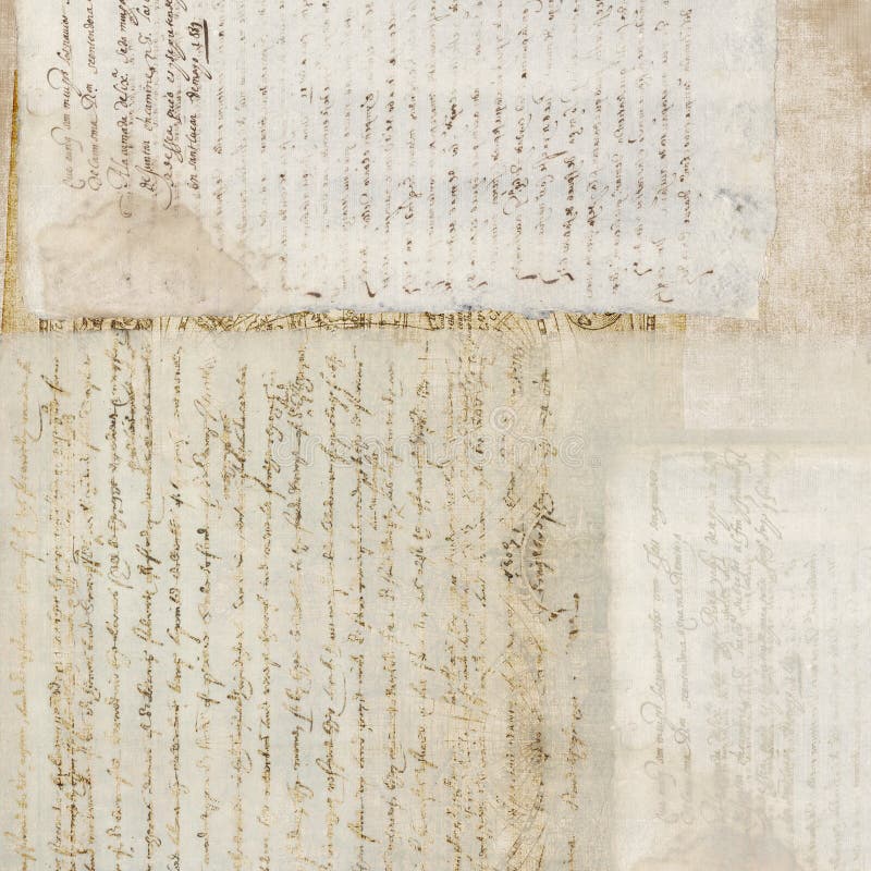 Weinlese-antiker Text-Papier-Hintergrund Stockfoto - Bild von kunst ...