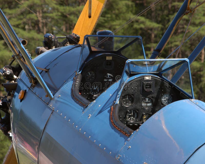 Cessna 140 Cockpit stockfoto. Bild von luftfahrt, flugwesen - 901324