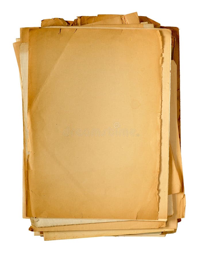 Altes Papier mit Nagel stock abbildung. Illustration von hintergrund ...