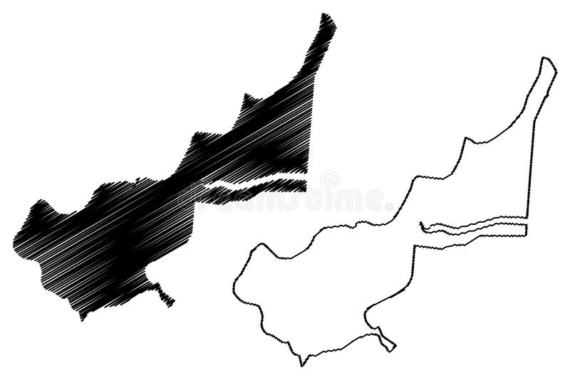 Weipa Town (Commonwealth of Australia, Queensland State) Map Stock ...