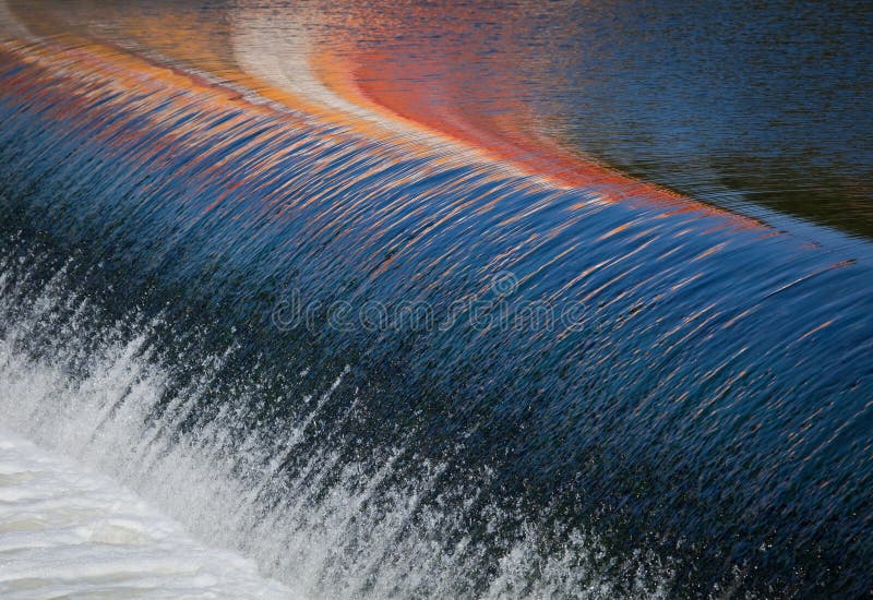 Weir stock photo. Image of trees, ripples, construction - 25537228