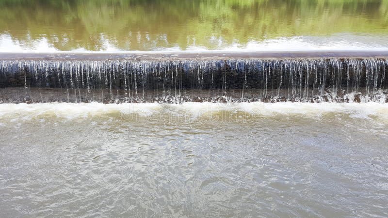 Weir, Check Dam at Canal Thailand Stock Photo - Image of flowing ...