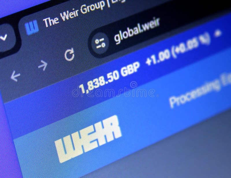 The Weir Group Engineering Company Editorial Photo - Image of trademark ...