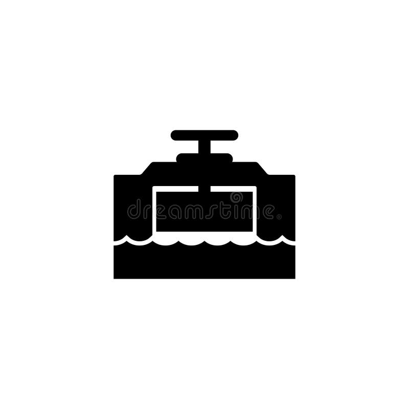 Weir Icon Isolated on White Stock Vector - Illustration of element ...