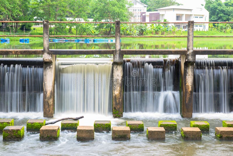 Weir stock image. Image of weir, current, brick, comsume - 31857319