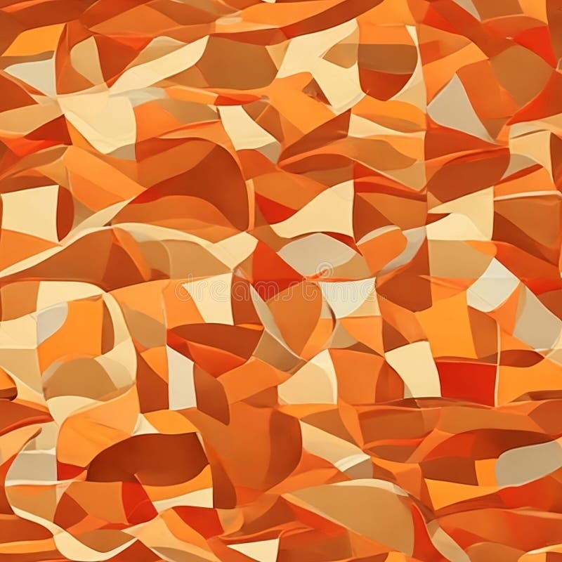 Weird Abstract Patterns with Orange Based Color Stock Illustration ...