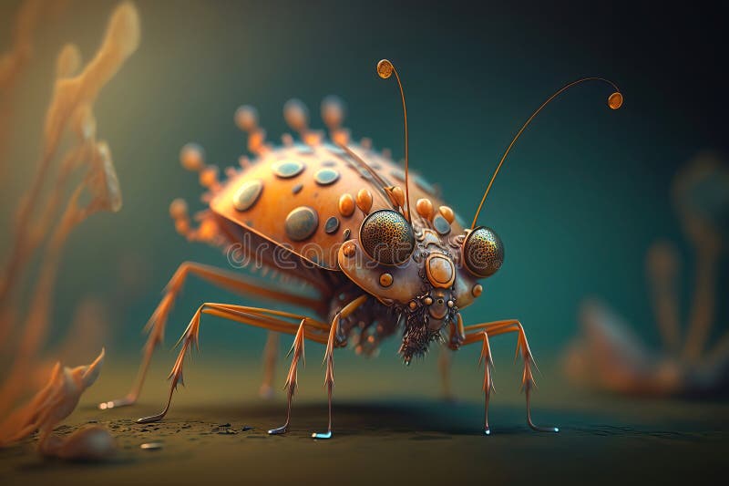 Weird Alien Insect, Fantasy Illustration Generated by AI Stock ...