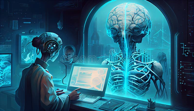 Weird Ancient Science Concept Stock Illustration - Illustration of ...