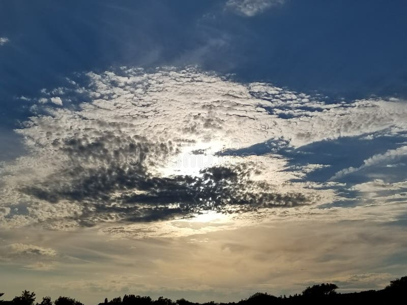 A Weird Cloud Pattern Up North Stock Photo - Image of weird, pattern ...