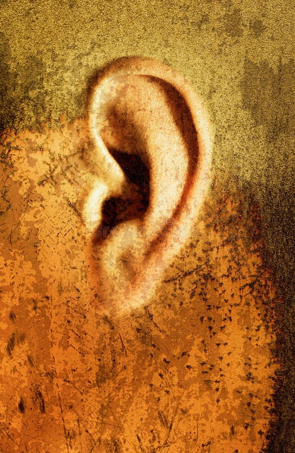 Weird Ear stock illustration. Illustration of rust, aural - 1041270