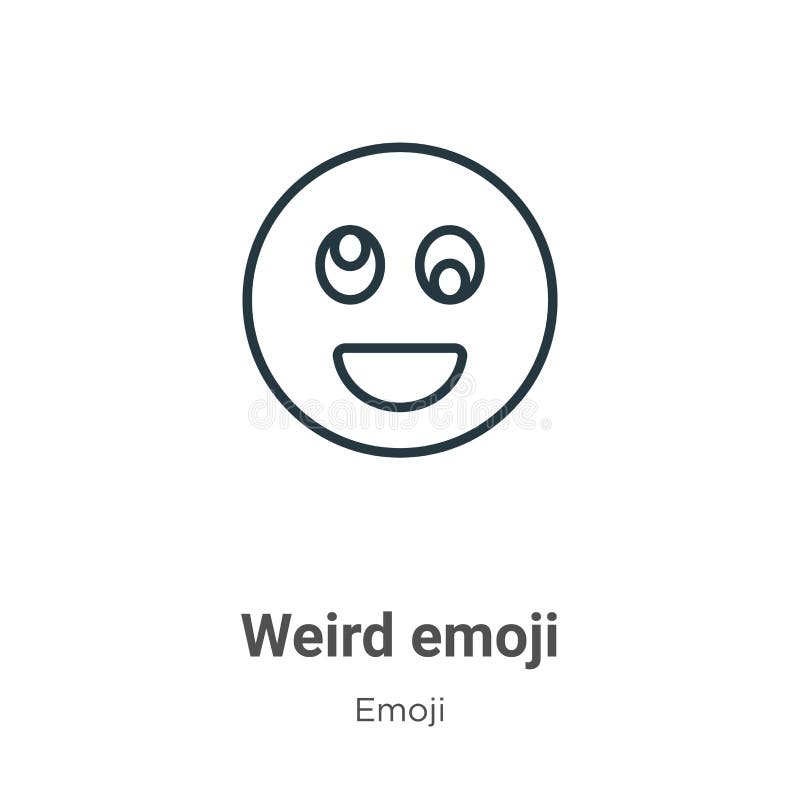 Weird Emoji Icon. Trendy Weird Emoji Logo Concept on White Background ...