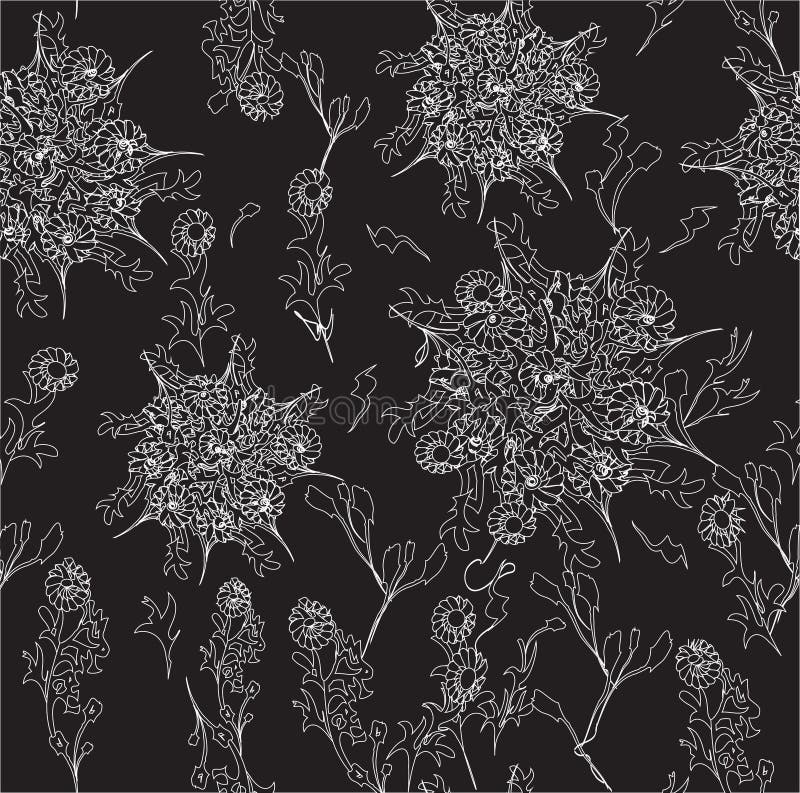 Weird flower pattern stock vector. Illustration of backdrop - 37351222