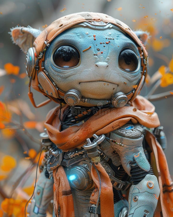 A Weird Looking Alien Creature that is Standing Up in a Tree Stock ...