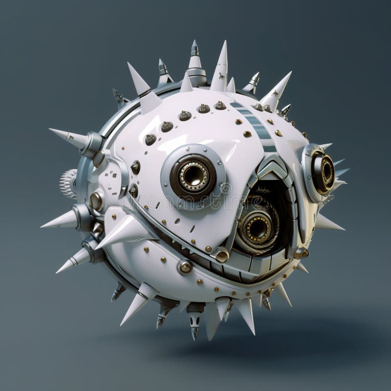 A Weird Looking Object with Spikes on it. Generative AI Image. Stock ...
