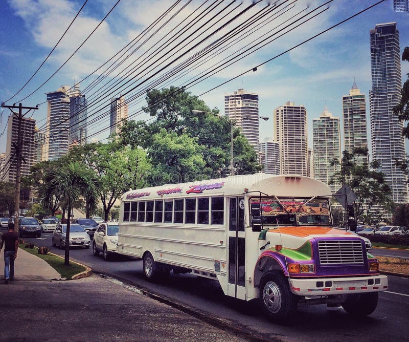 Weird Place for a Chicken Bus Editorial Photography - Image of contrast ...