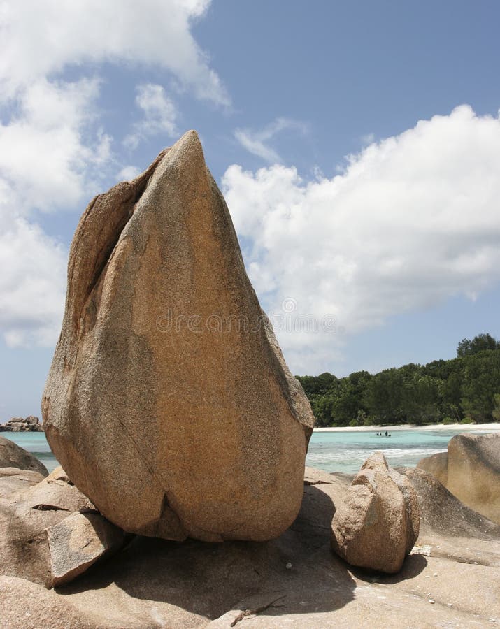 Weird Rock stock image. Image of tropic, digue, weird - 2534107