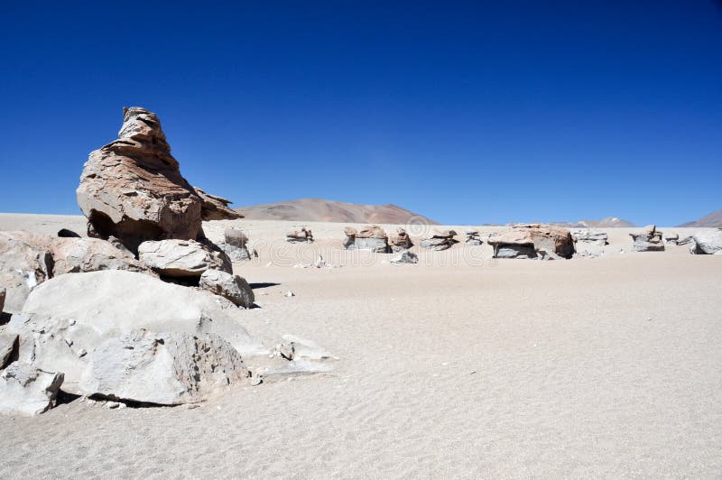 Weird Rocks Formation in Sur Lipez, South Bolivia Stock Photo - Image ...