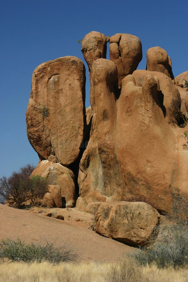 Round rocks in the desert stock image. Image of wave, desert - 7435207