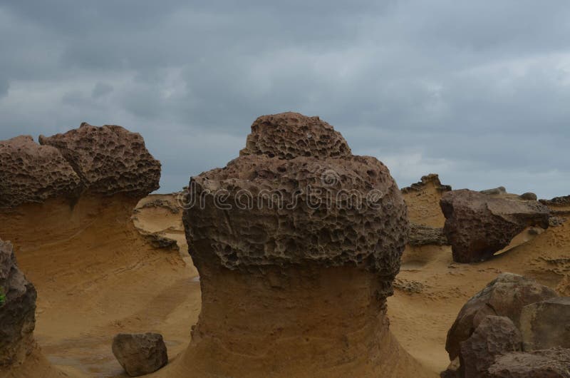 Weird rocks stock image. Image of multiple, lotus, faded - 196372639