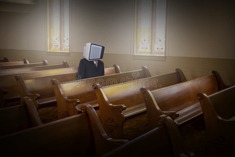 Weird Technology, Computer, Church, Religion Stock Image - Image of ...