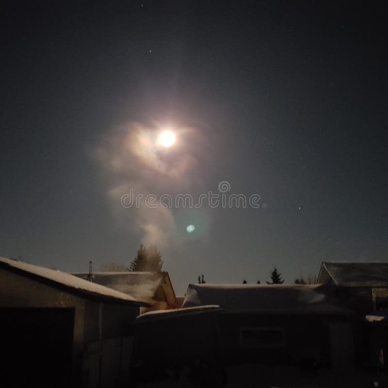 Weird Winter Spooky Ghost Ufo Eerie Smoke Odd Cold Star Stock Image ...