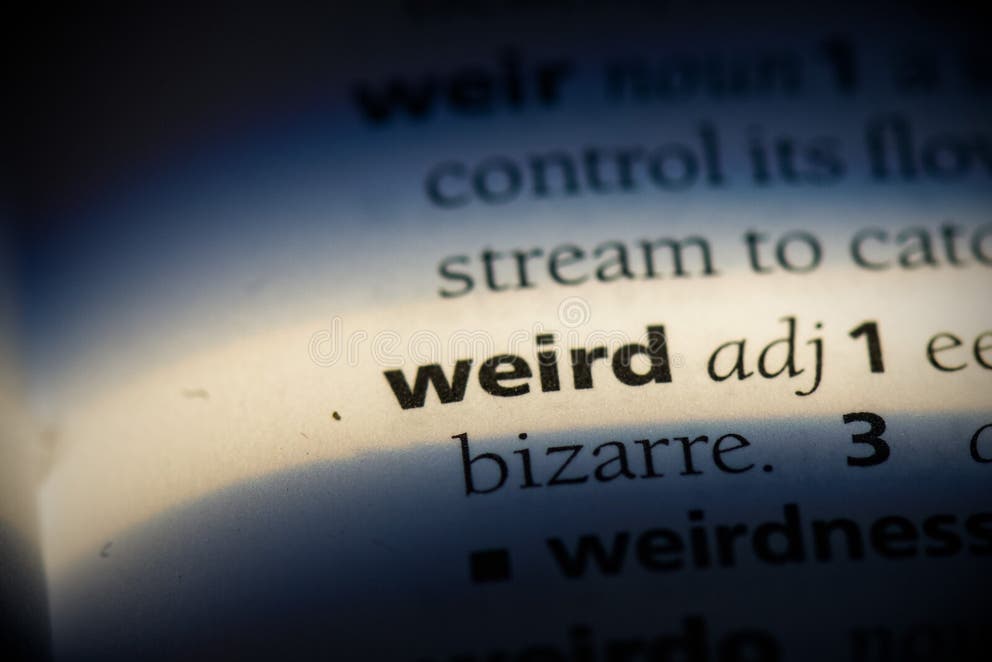 Weird stock photo. Image of word, closeup, page, paper - 161578954