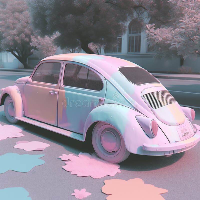 Weirdcore, Grunge, Automobile Scene. Created Using Ai Generative. Stock ...