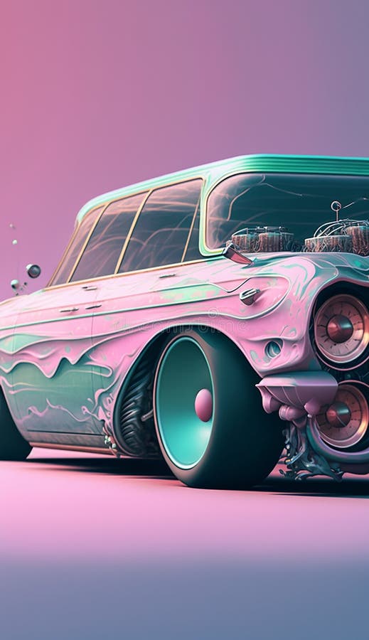 Weirdcore, Grunge, Automobile Scene. Created Using Ai Generative. Stock ...
