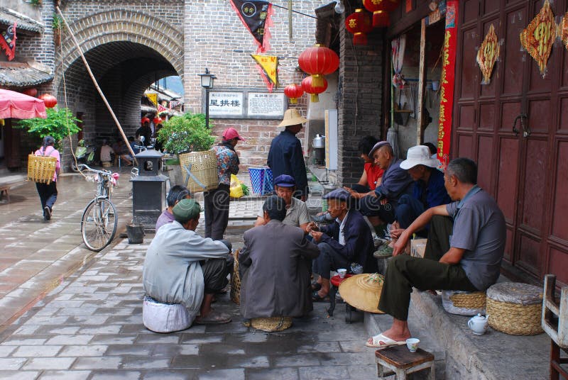 Weishan Old Town in Southwest China Editorial Stock Image - Image of ...
