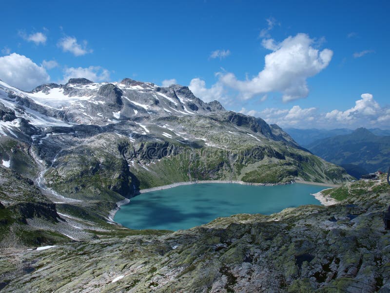 Weissee Alpiner See in Den Alpen Stockbild - Bild von berge, verdammung ...