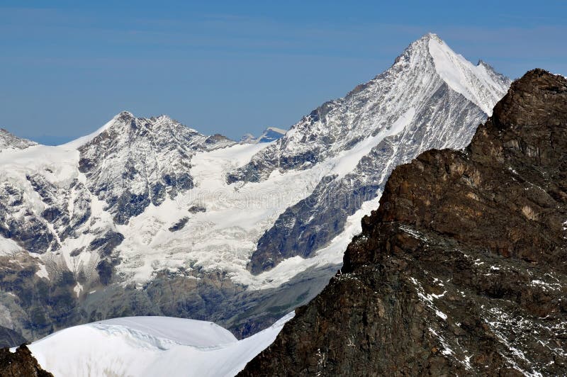 The Weisshorn stock photo. Image of rocky, mountainous - 15531424