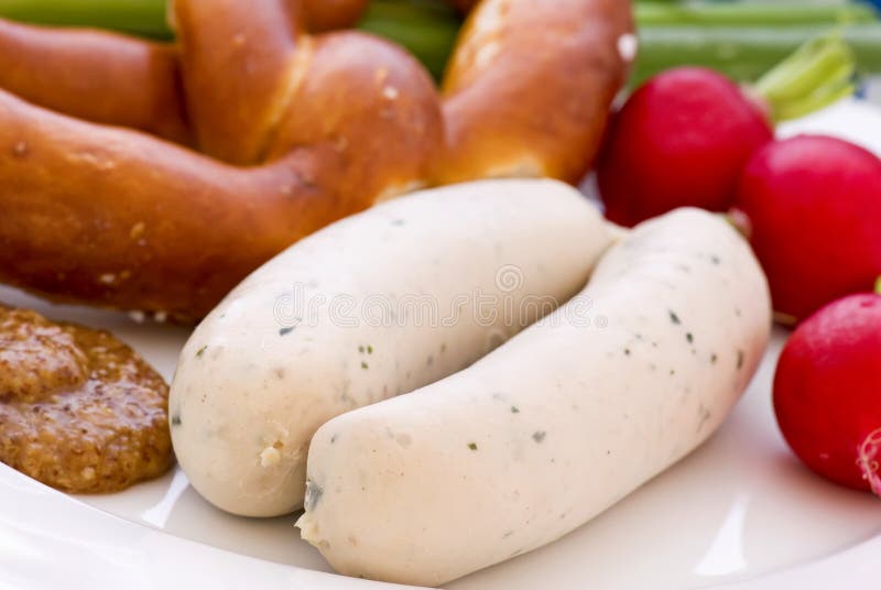 Weisswurst stock photo. Image of plate, dinner, gourmet - 11281050