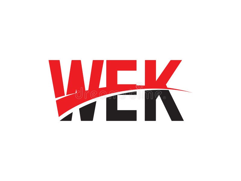 WEK Letter Initial Logo Design Vector Illustration Stock Vector ...