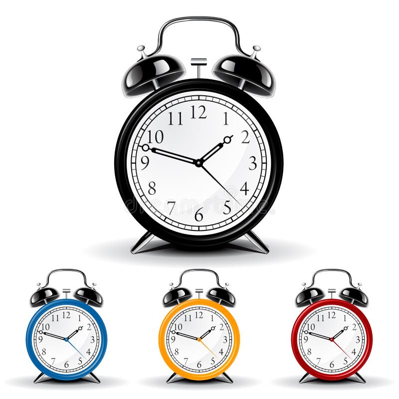 Vector wekker vector illustratie. Illustration of illustratie - 19046663