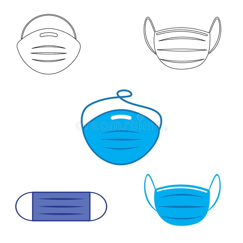 Logo maski i symbol Vector ilustracja wektor. Ilustracja złożonej z ...