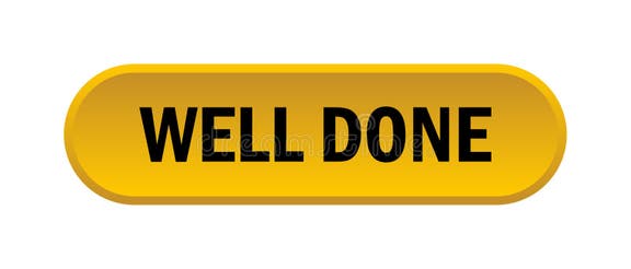 Well done button stock vector. Illustration of approved - 220587891