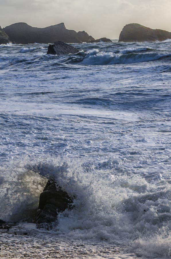 Welcombe Mouth Bay sunset stock photo. Image of froth - 78261114