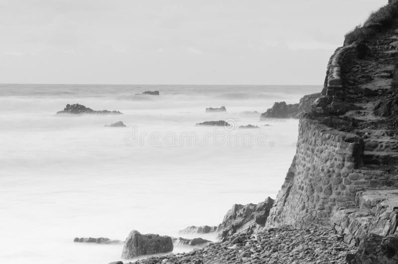 Welcombe Mouth Bay sunset stock photo. Image of sunset - 78262778