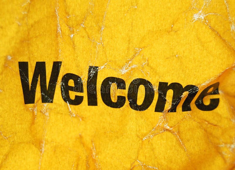 Welcome stock photo. Image of grundgy, black, greeting - 12780886