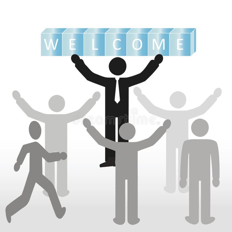 Welcome Team Members Stock Illustrations – 135 Welcome Team Members ...