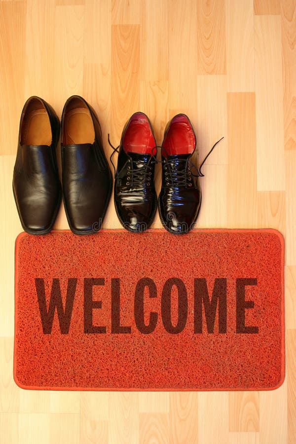 Welcome stock photo. Image of relations, love, slippers - 7917652