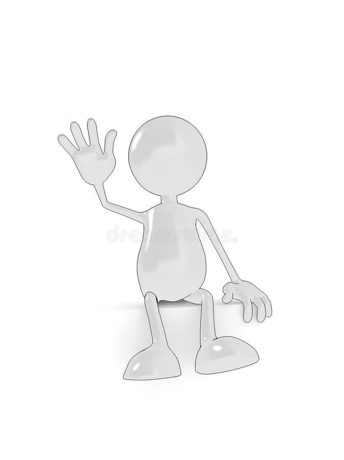 Stickman Taking Selfie Vector Illustration. Ux Design Stick Figure with ...