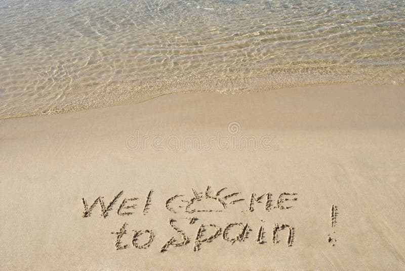 Welcome stock photo. Image of word, seashore, welcome - 9836196