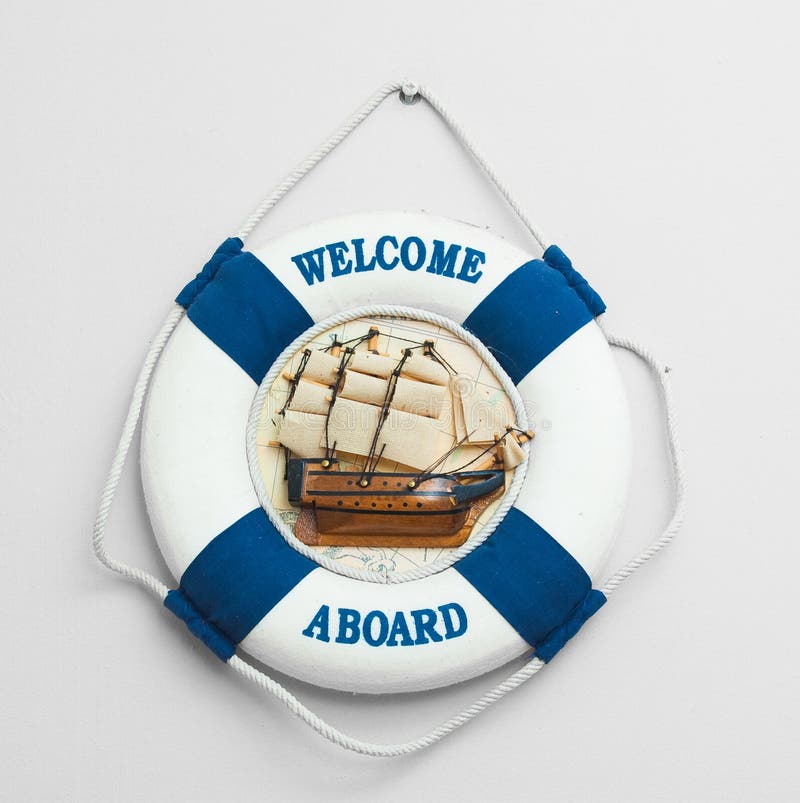 Welcome aboard stock image. Image of decoration, souvenir - 15120293